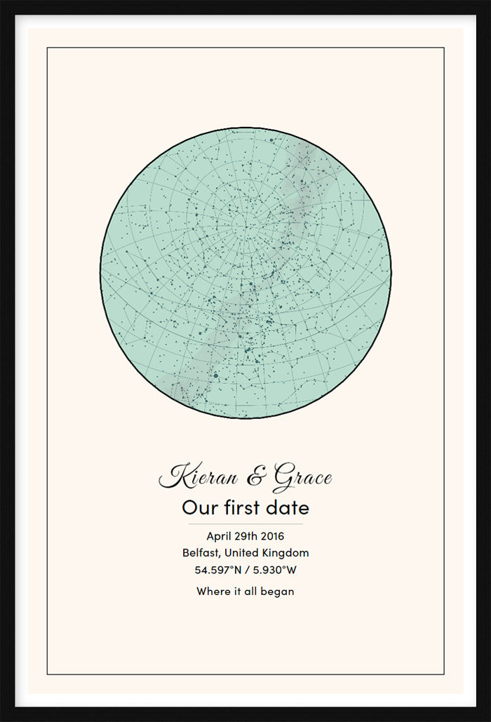 OUR FIRST DATE STAR MAP