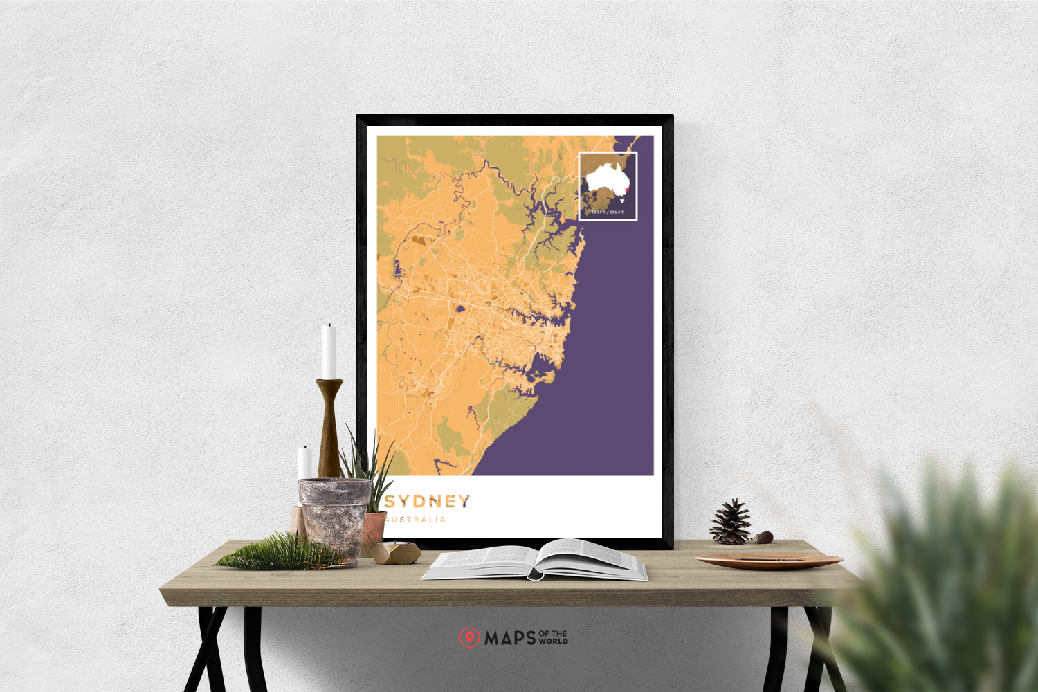 Sydney Map Print – Maps Of The World