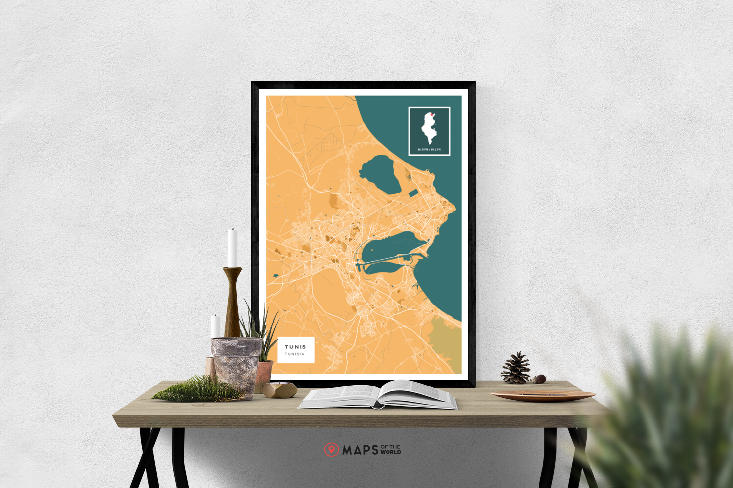 Tunis Map Poster – Maps Of The World