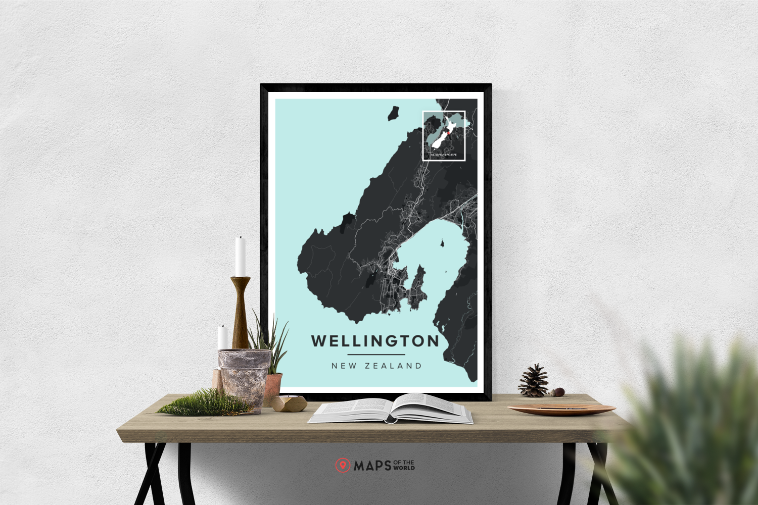 Wellington Map Poster – Maps Of The World